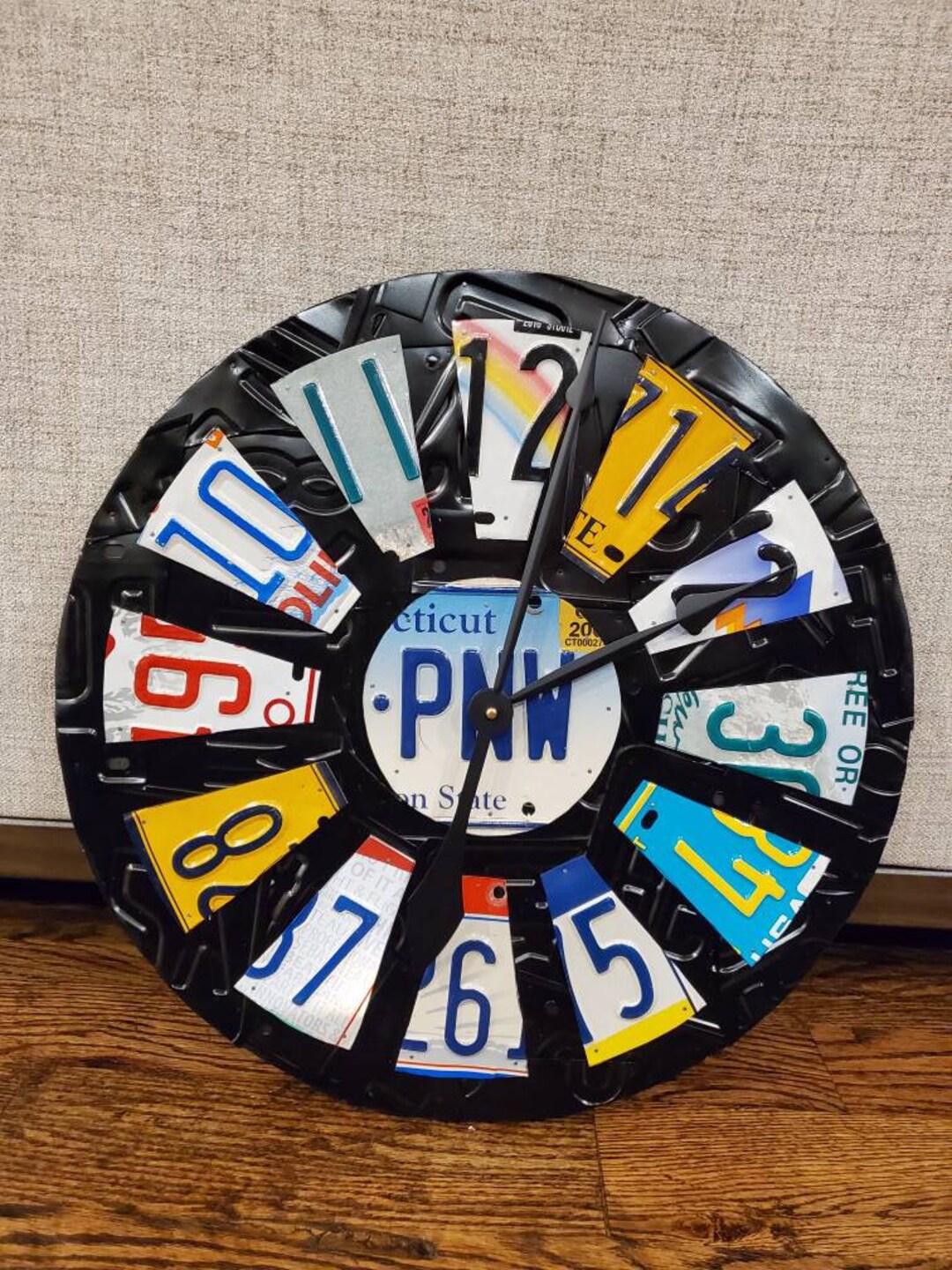 License Plate Clock - Etsy