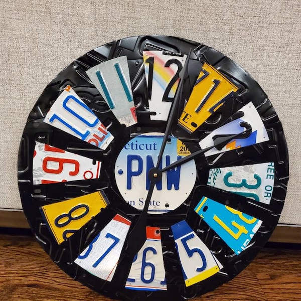 Plate Wall Clock - Etsy
