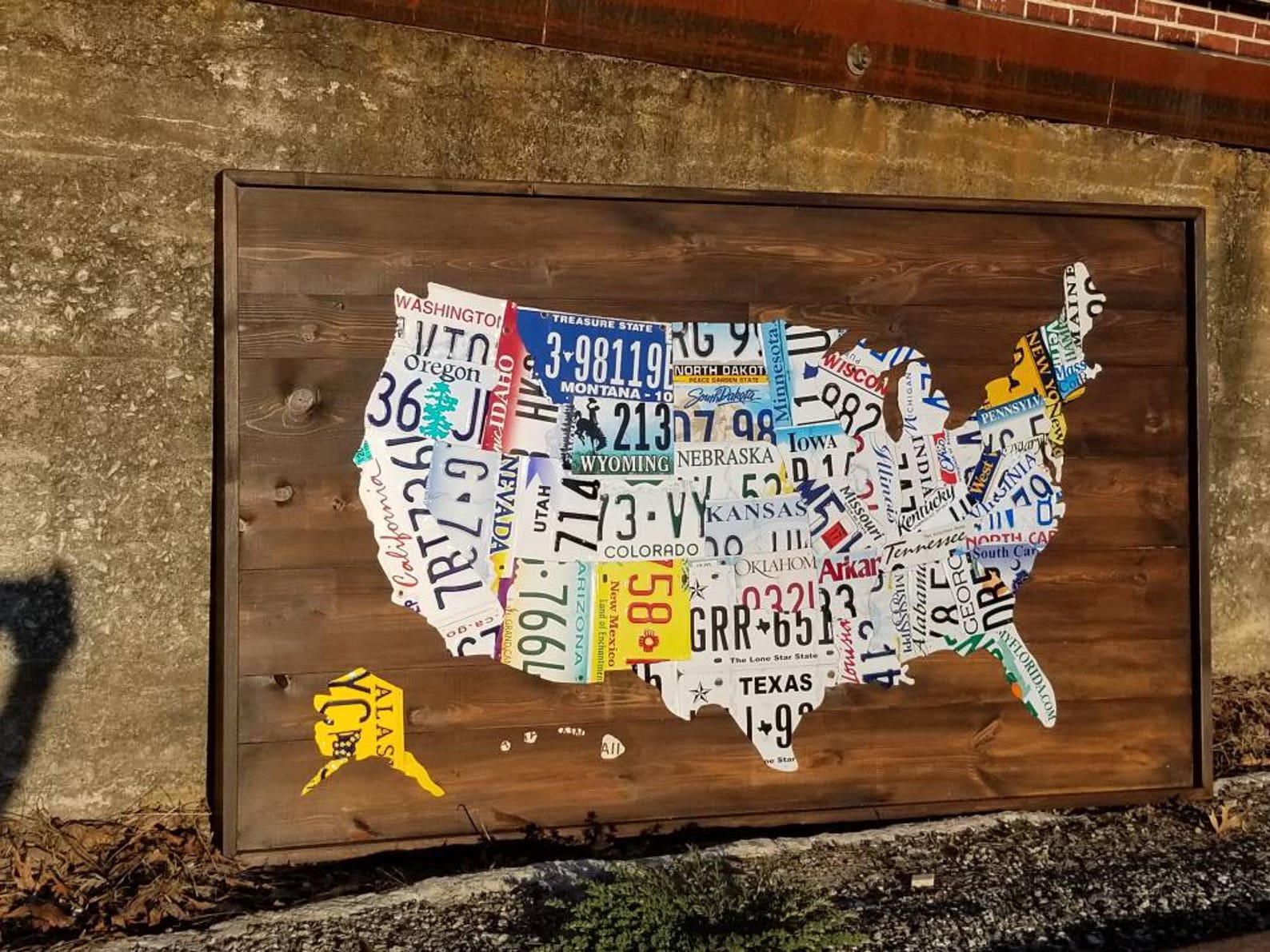 License Plate Map, Authentic USA Plates (new Large Size) - Etsy