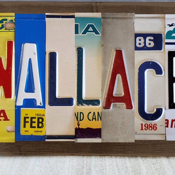 License Plate Letter - Etsy