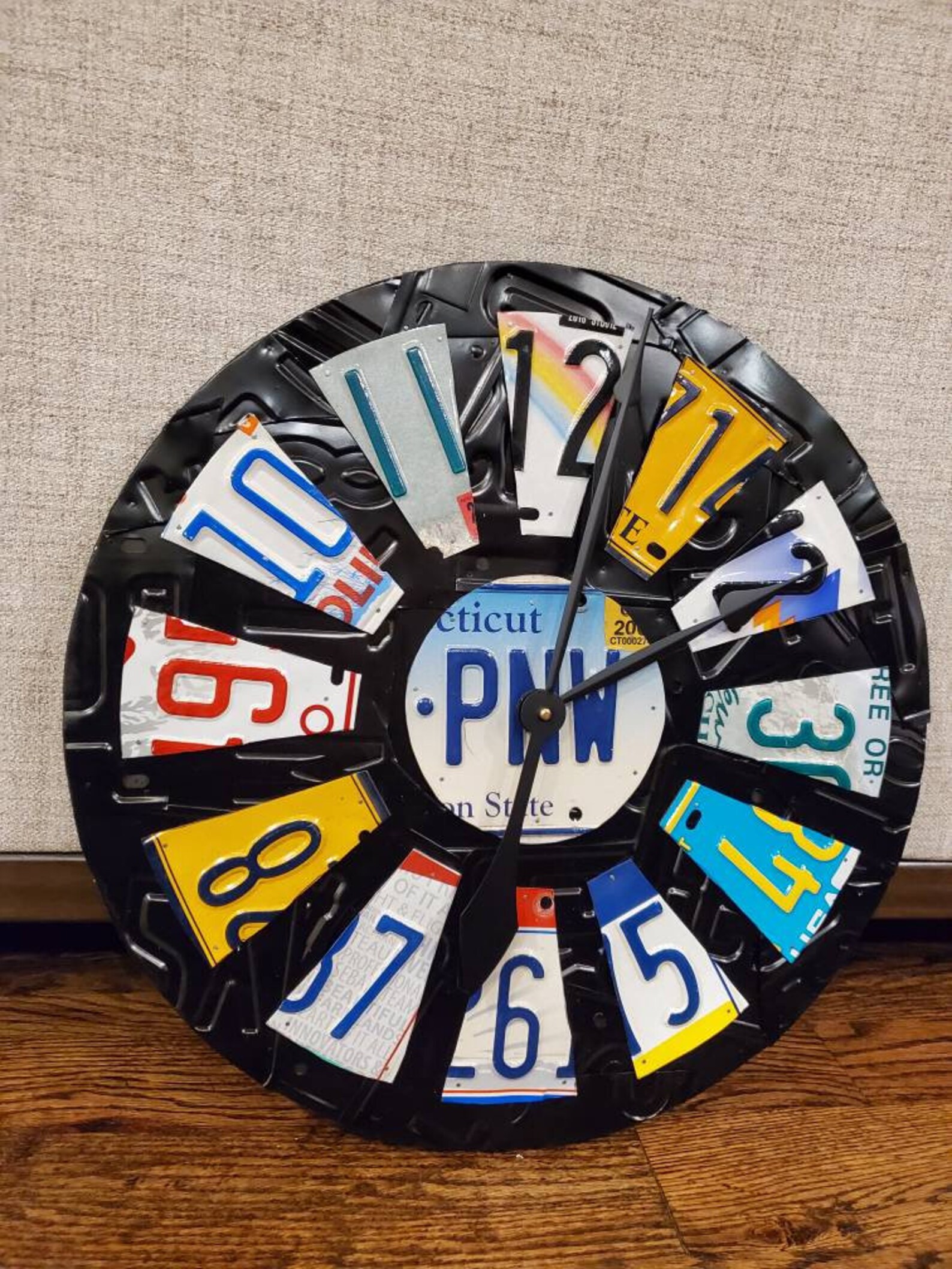 License Plate Clock - Etsy