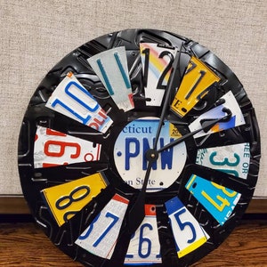 License Plate Clock - Etsy