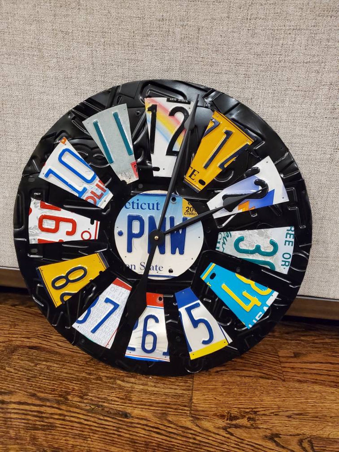 License Plate Clock - Etsy
