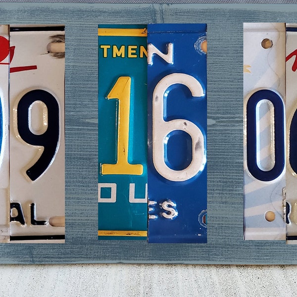 Custom License Plate Sign - Etsy