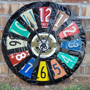 License Plate Clock - Etsy