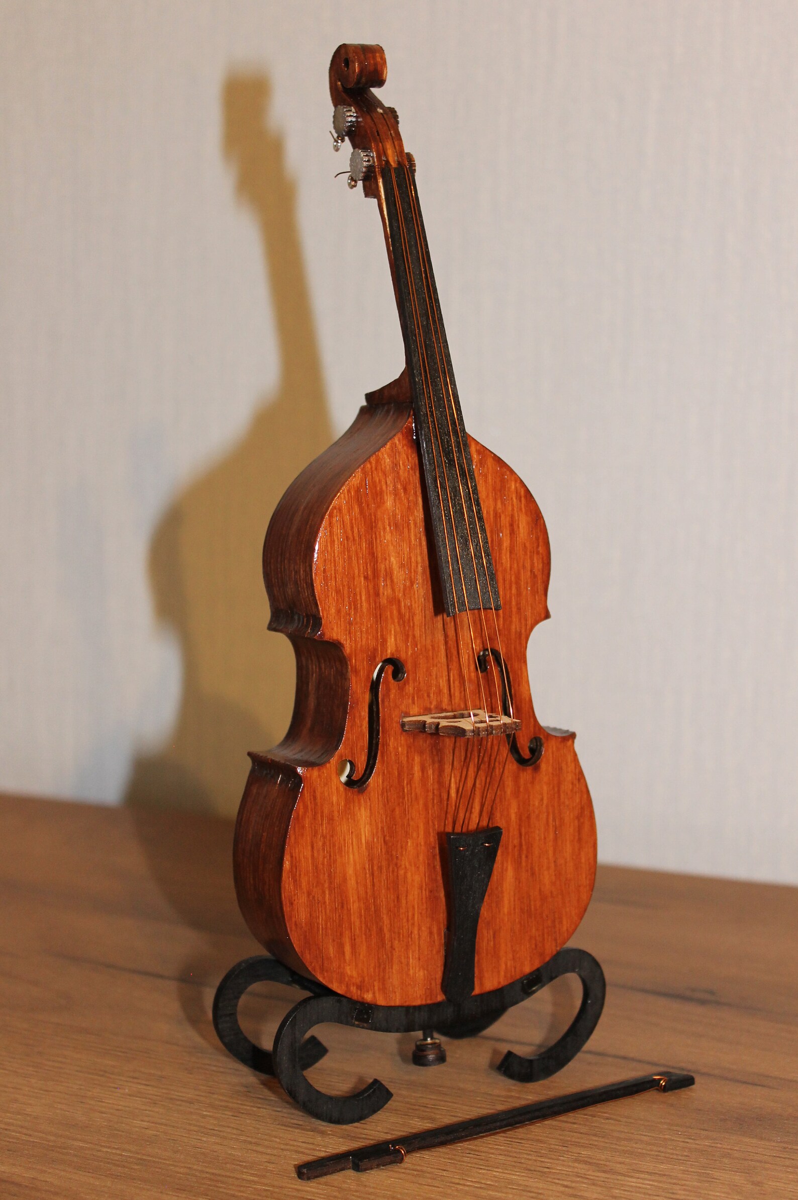 Contrabass double bass TOY miniature musical instrument | Etsy