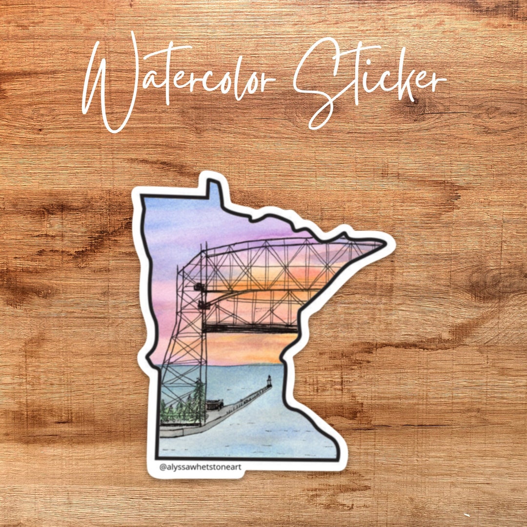 Duluth Lift Bridge Sticker - up North Minnesota Sticker - Minnesota ...