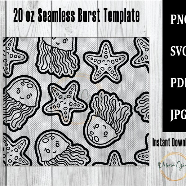 Burst Tumbler Svg - Etsy