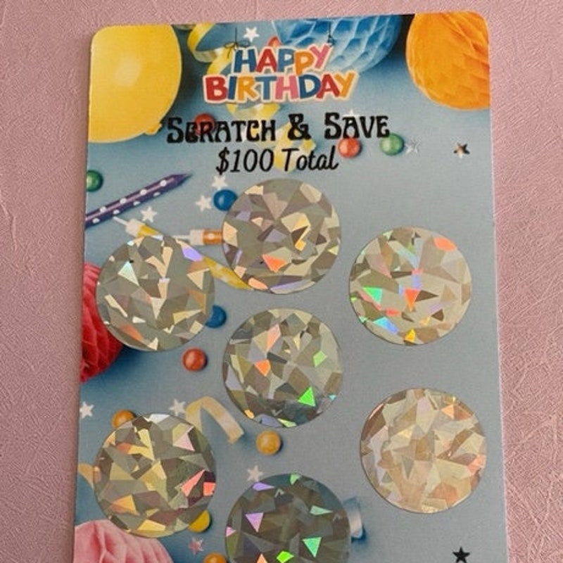 Birthday Scratch off Card - Etsy