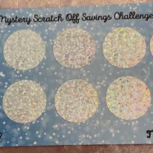 Mystery Savings Scratch off Challenge Budgeting Money - Etsy
