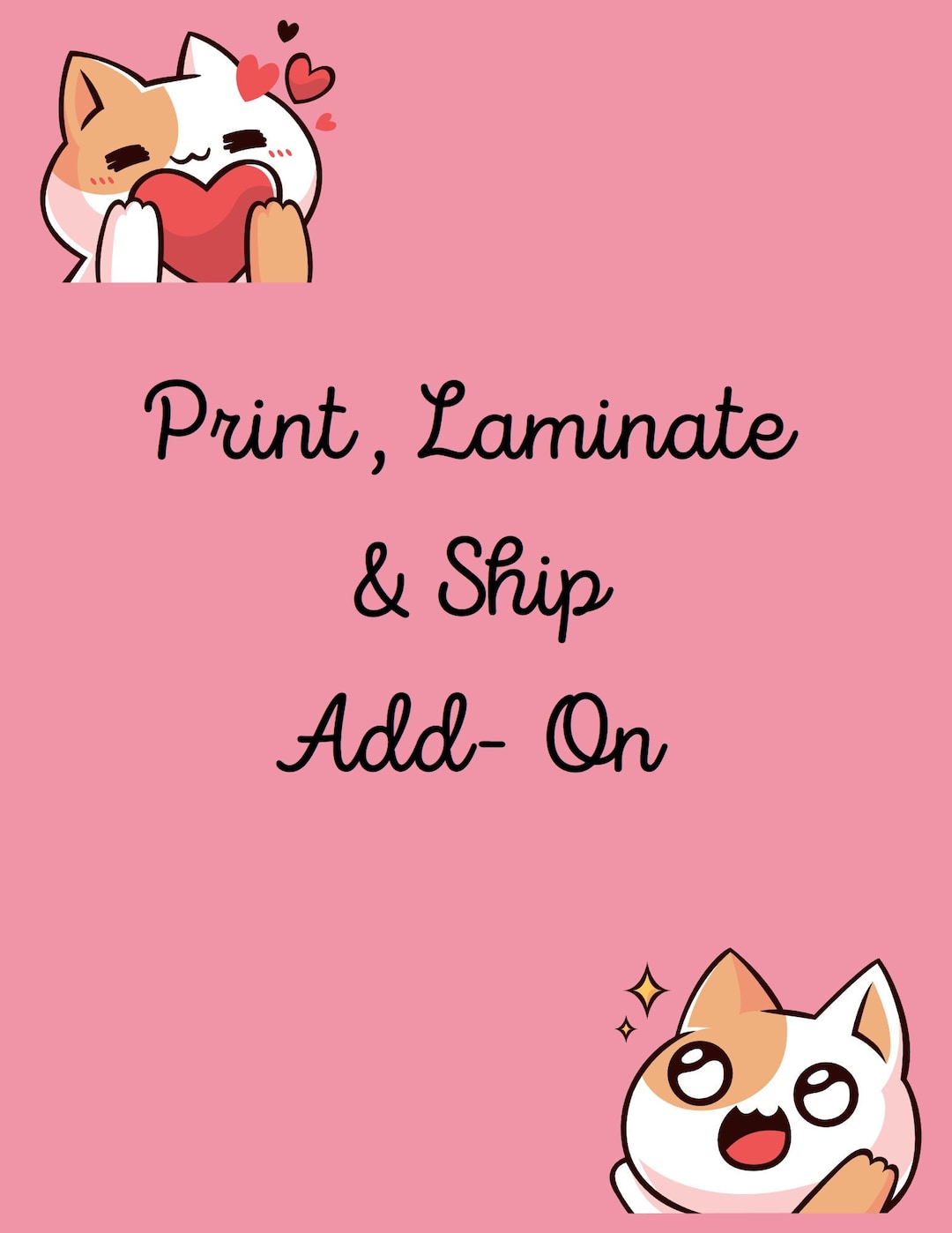 Add on Option for Me to Print, Trim, Laminate and Ship My Printables - Etsy