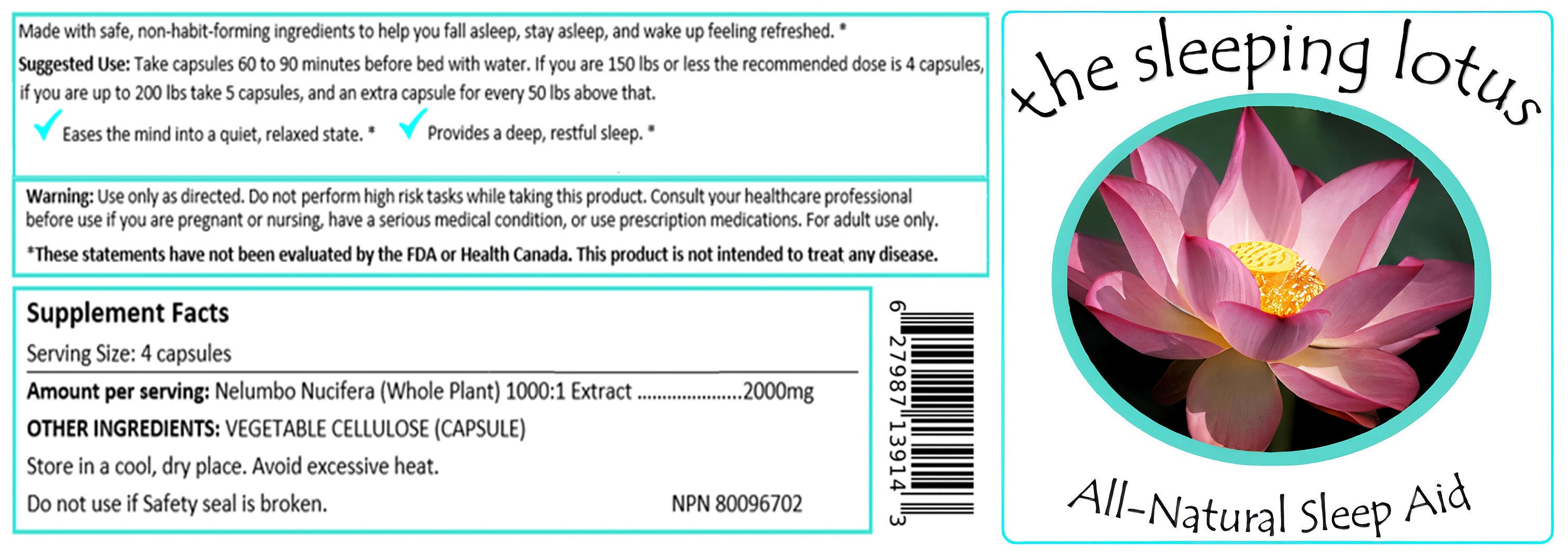 Highly Concentrated Nuciferine From Sacred Lotus 1000:1 | 132 Capsules ...