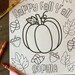 CUSTOMIZABLE Happy Fall Y'all Coloring Page Kid's - Etsy