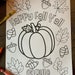 CUSTOMIZABLE Happy Fall Y'all Coloring Page Kid's - Etsy