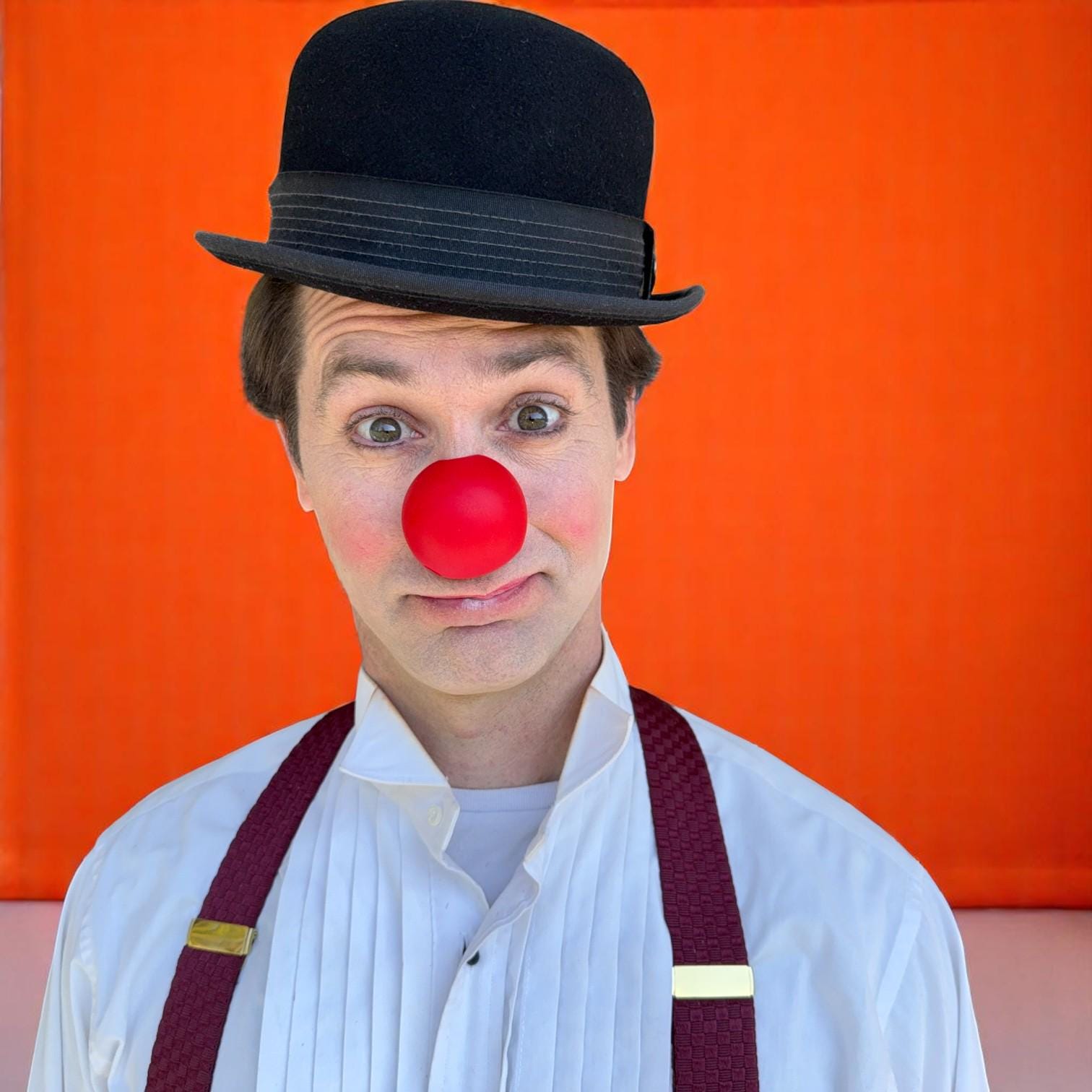 The Sillycone BOZO™ | 100% Silicone Self-attaching Red Clown Nose | No ...