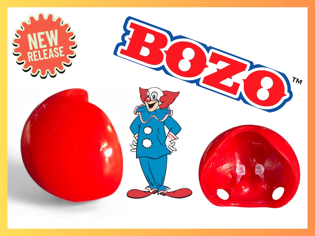 The Sillycone BOZO™ | 100% Silicone Self-attaching Red Clown Nose | No ...
