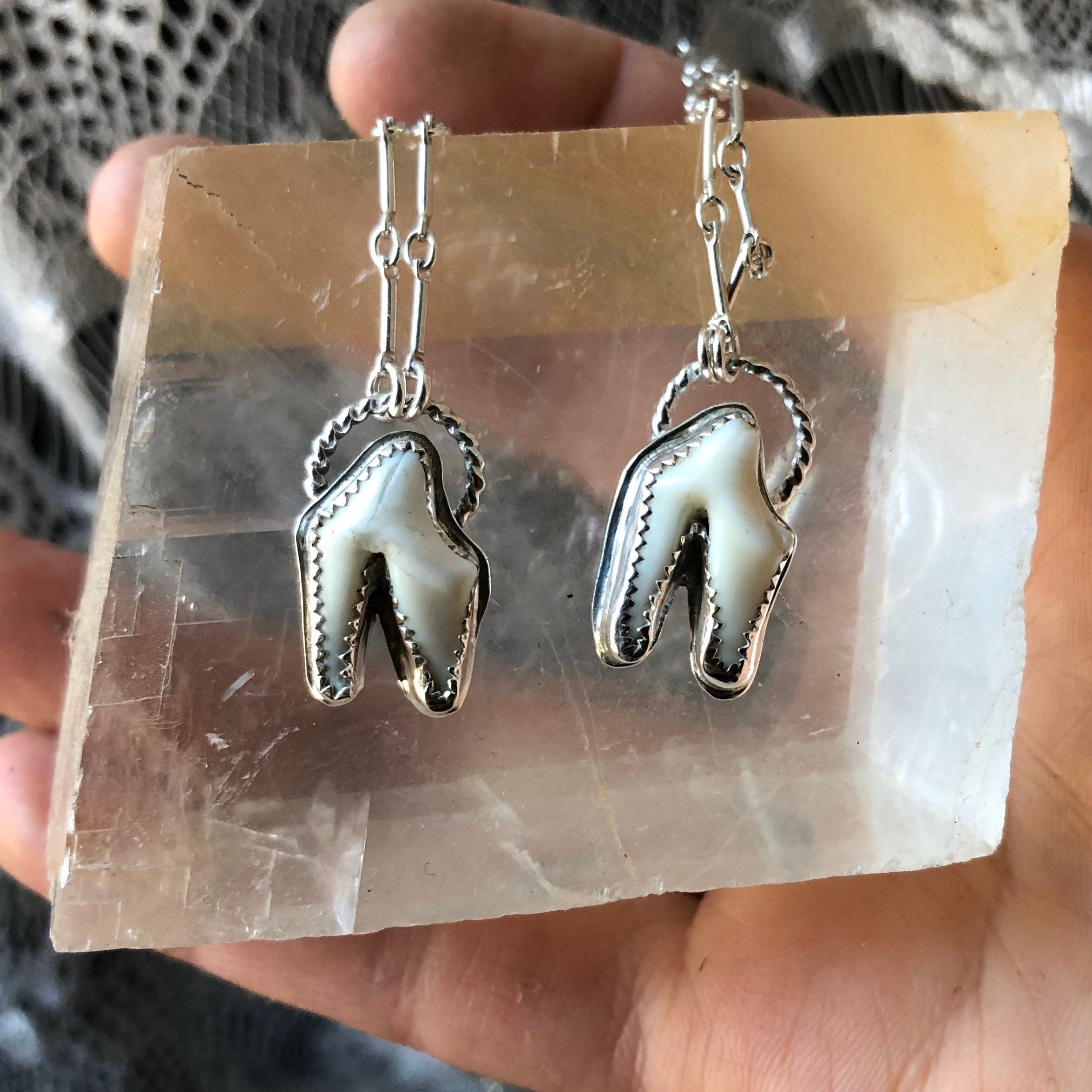 Coyote Tooth Necklace Sterling Silver Made to Order | Etsy