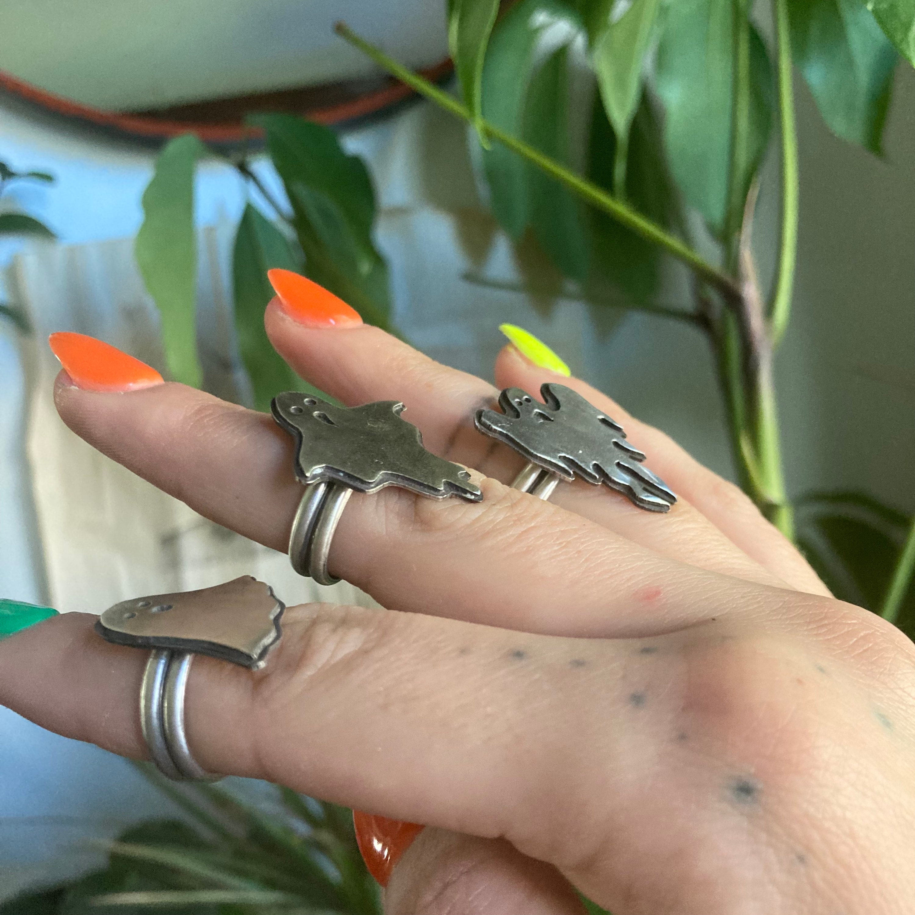 Ghost Ring Sterling Silver - Etsy