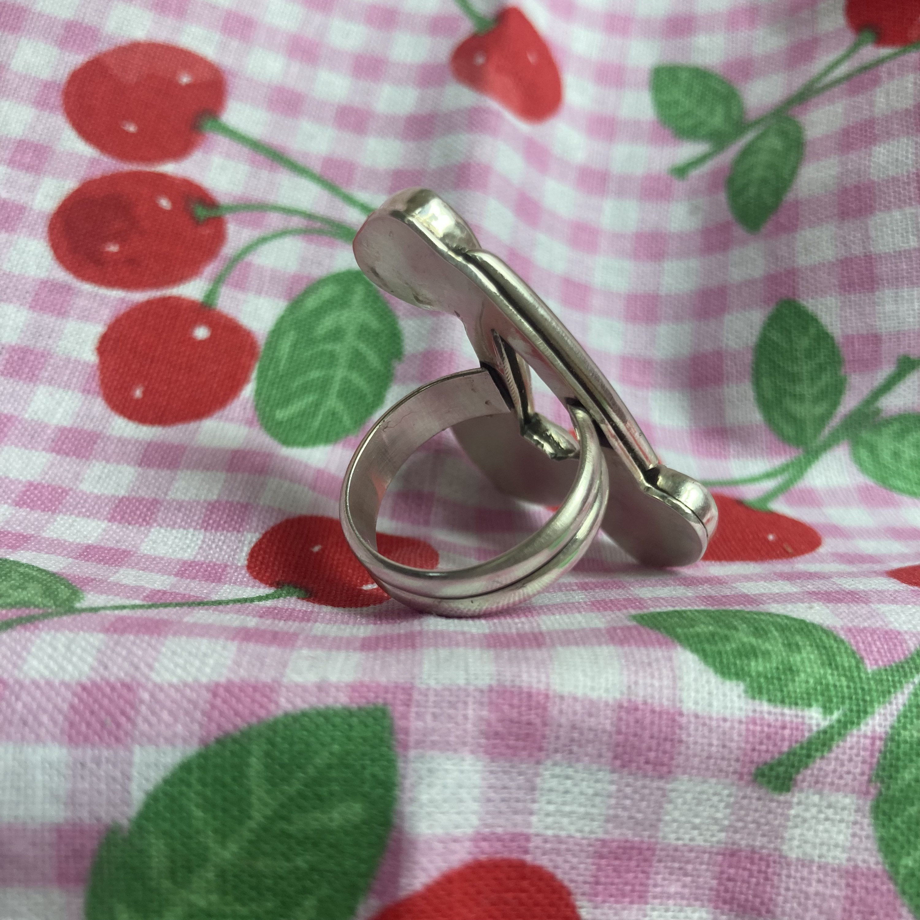 Cherry Hearts Ring Sterling Silver - Etsy