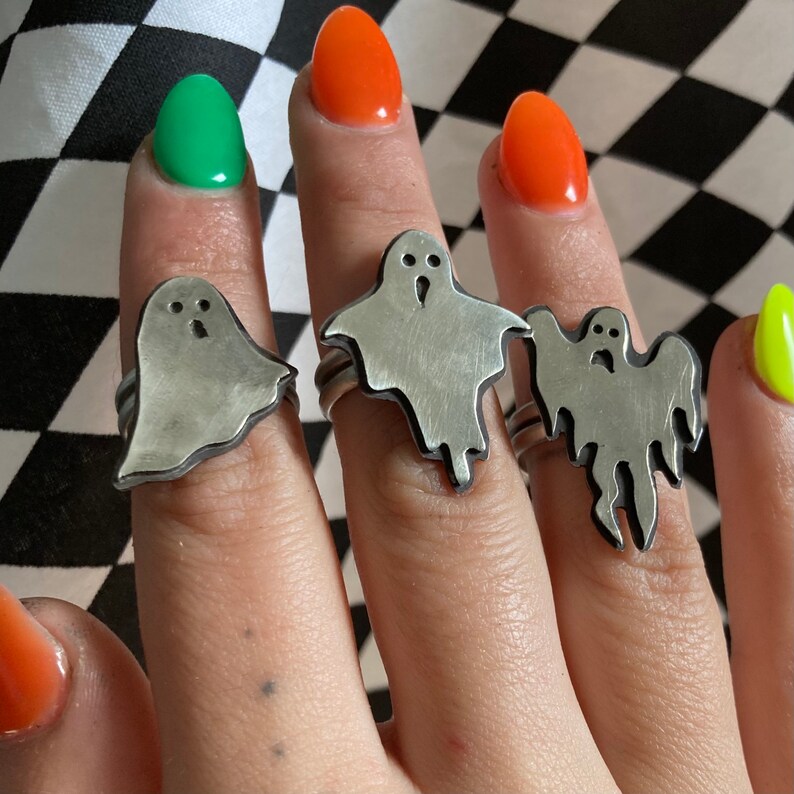 Ghost Ring Sterling Silver | Etsy