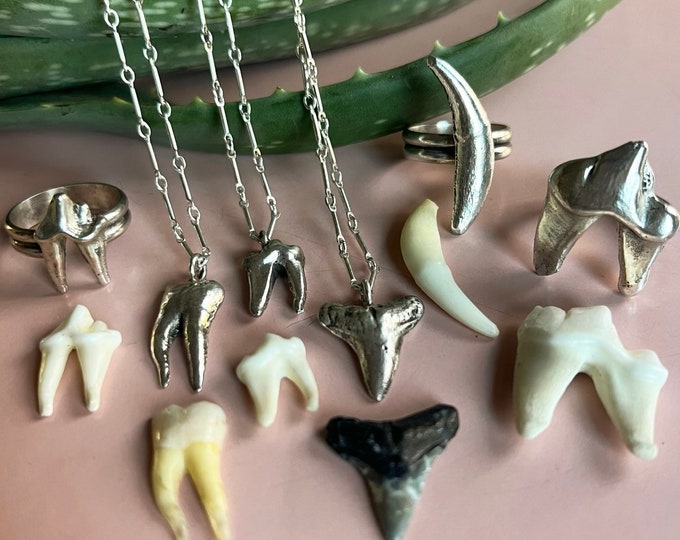 Silver Tooth Ring - Etsy