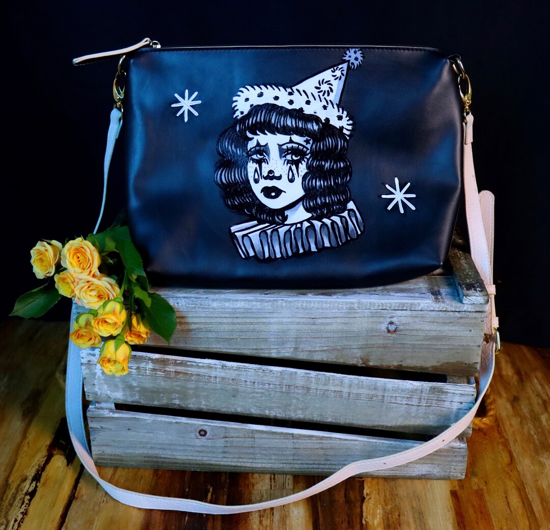 Sad Clown Girl Purse - Etsy