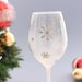 Snowflake Wine Glass, Winter Frosted Glasses, Christmas Gift Glasses ...