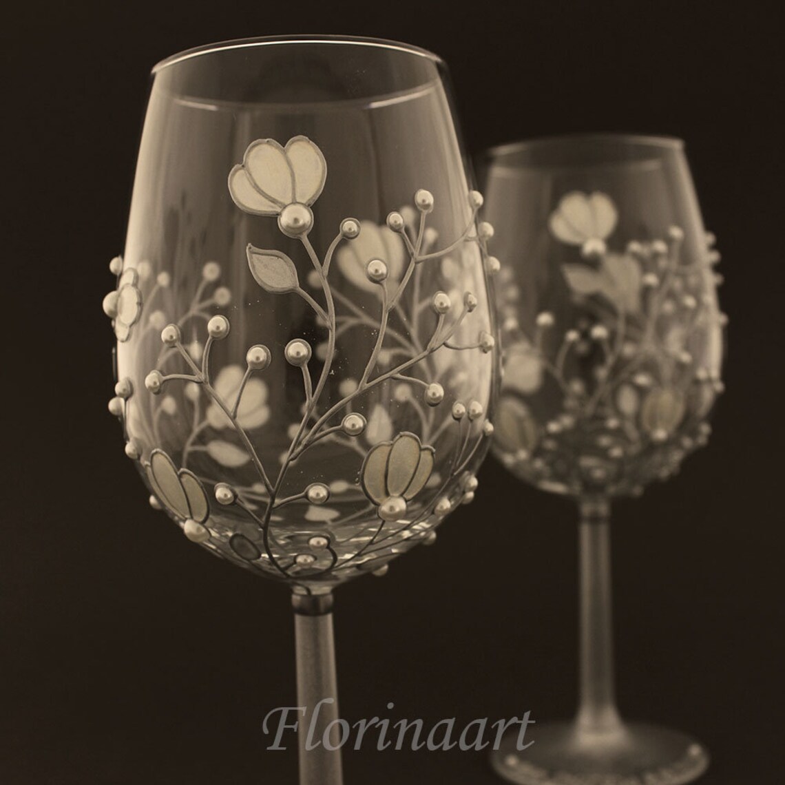 Pearl Anniversary Glasses 30th Anniversary Glasses Pearl Etsy