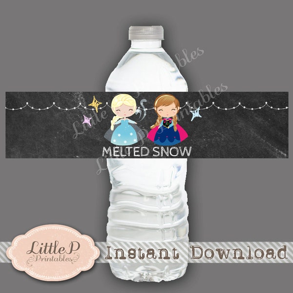 Melted Snow Label - Etsy