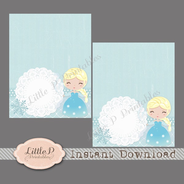 Frozen Place Cards - Etsy