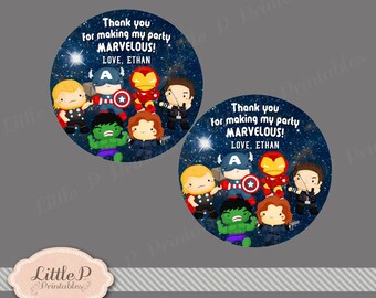 Avengers Name Label - Etsy
