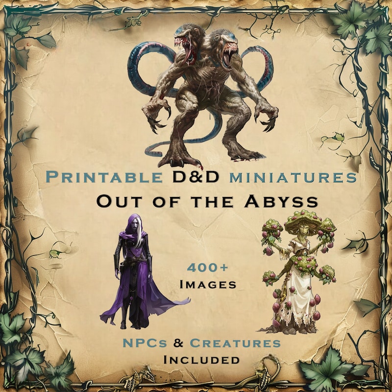 Into the Abyss Monsters - Etsy