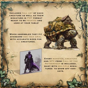 Call of the Netherdeep DND MINIATURE COLLECTION Printable Miniatures ...