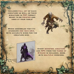 Curse of Strahd DND MINIATURE and ARTWORK Collection - Printable ...