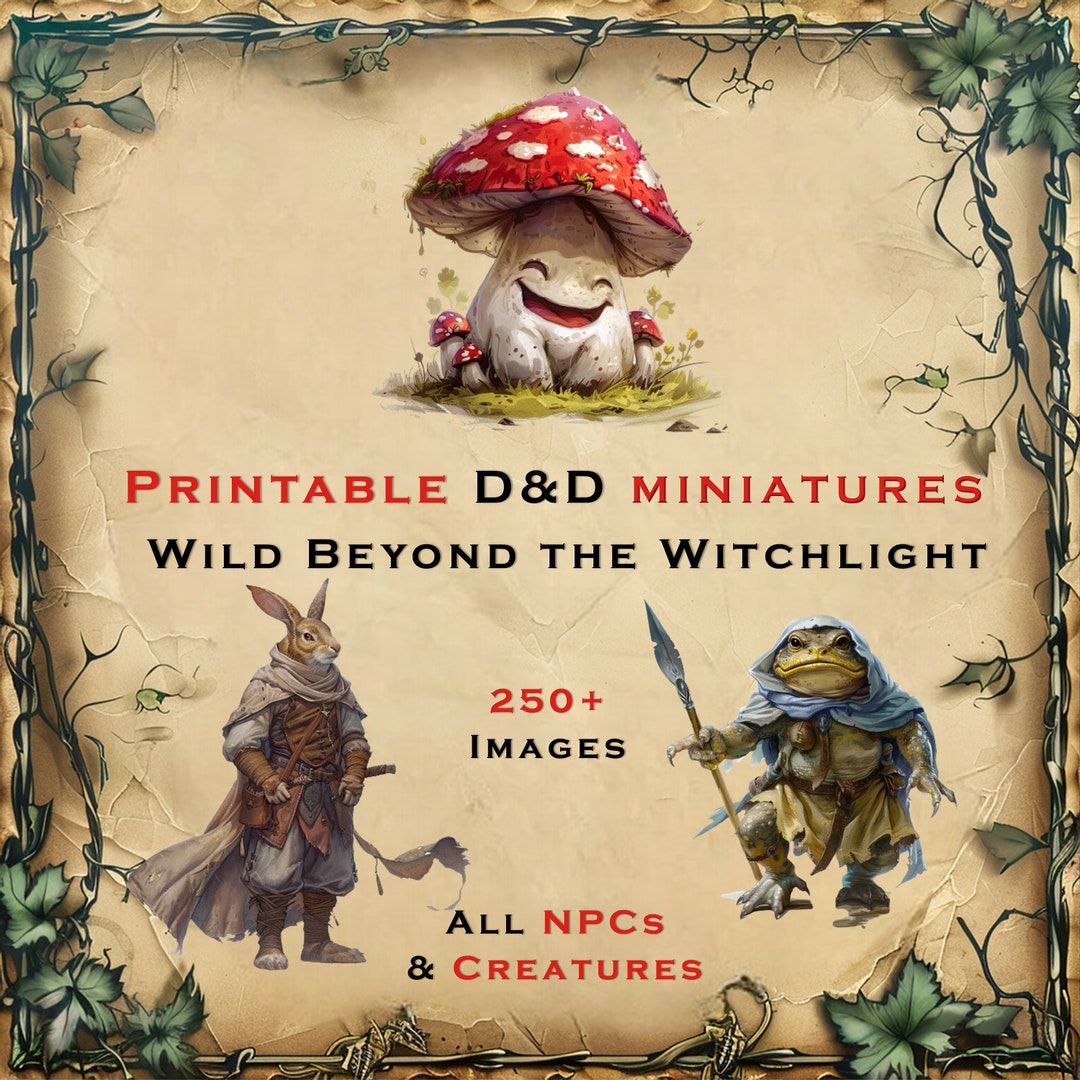 Wild Beyond the Witchlight DND MINIATURE and ARTWORK Collection - Printable Miniatures Dungeons ...