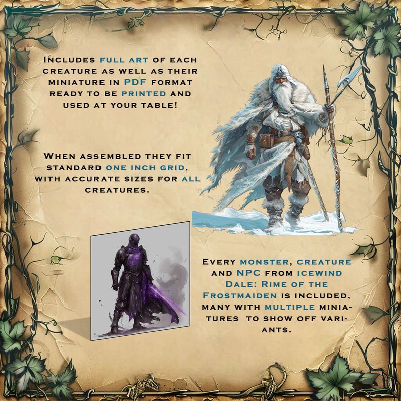 Icewind Dale: Rime of the Frostmaiden Colección de miniaturas e ...