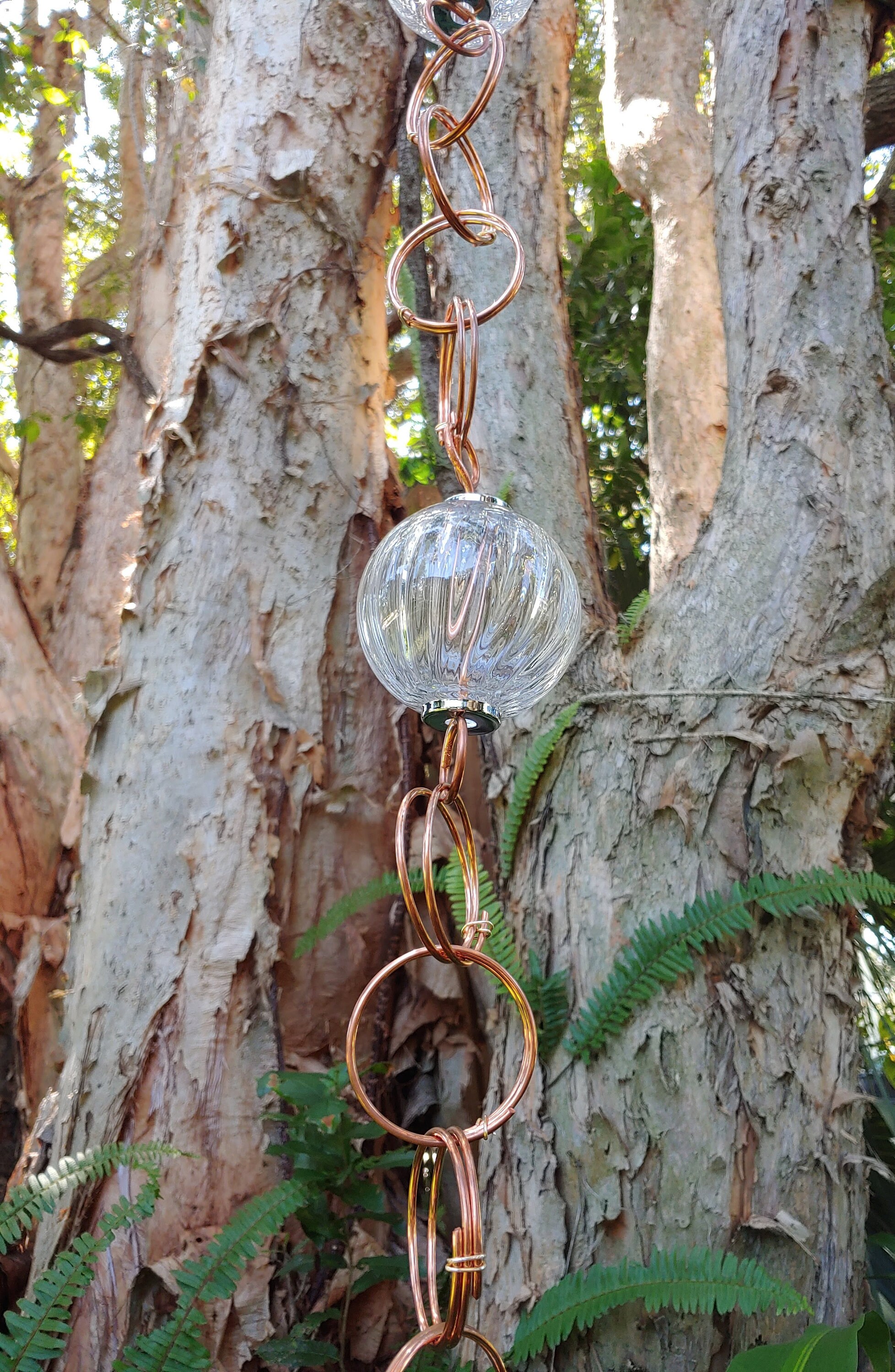 Glass Globes Rain Chain - Etsy