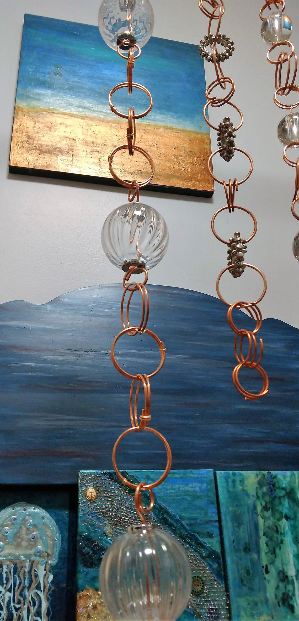 Glass Globes Rain Chain - Etsy