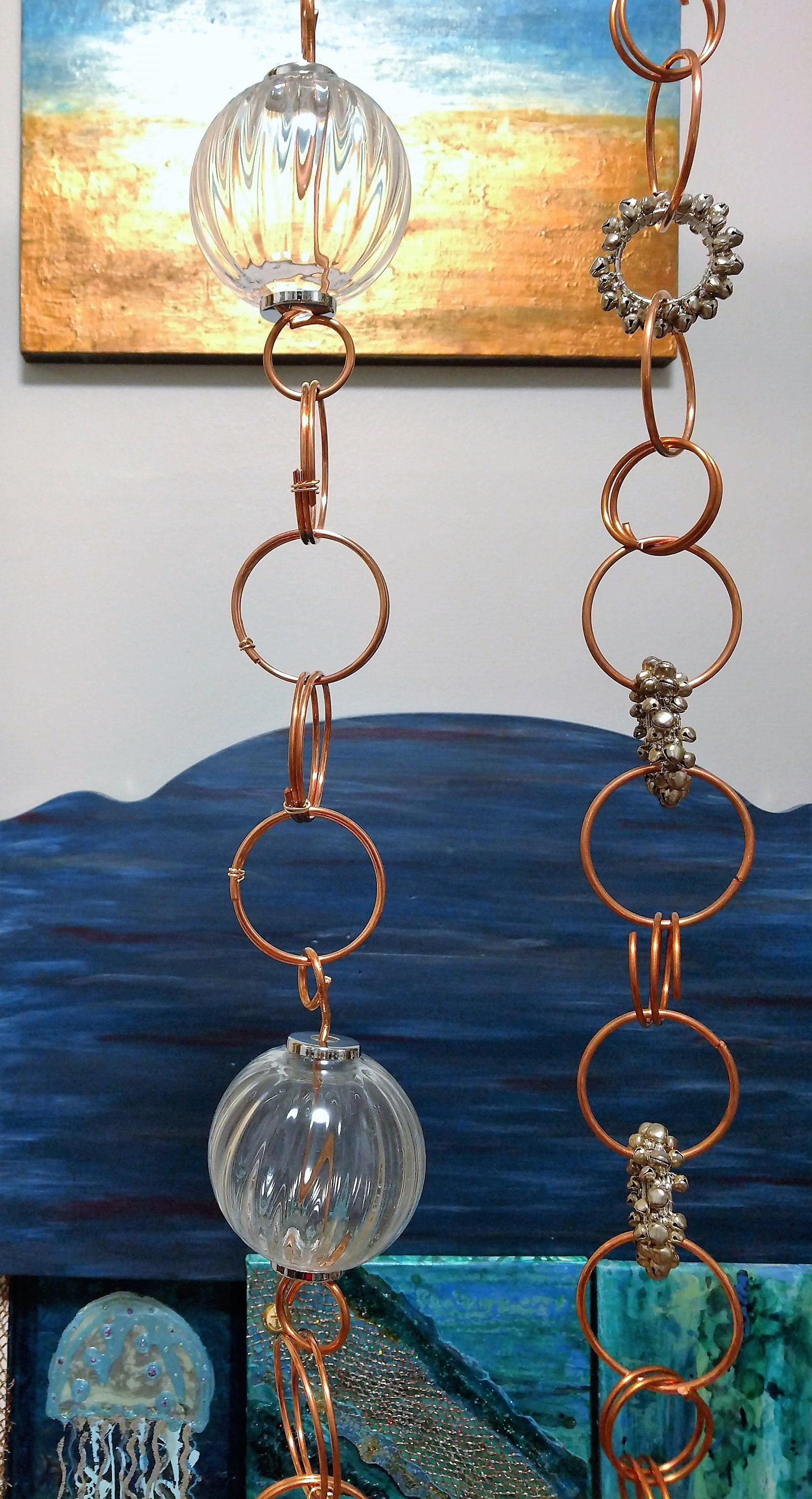 Glass Globes Rain Chain - Etsy