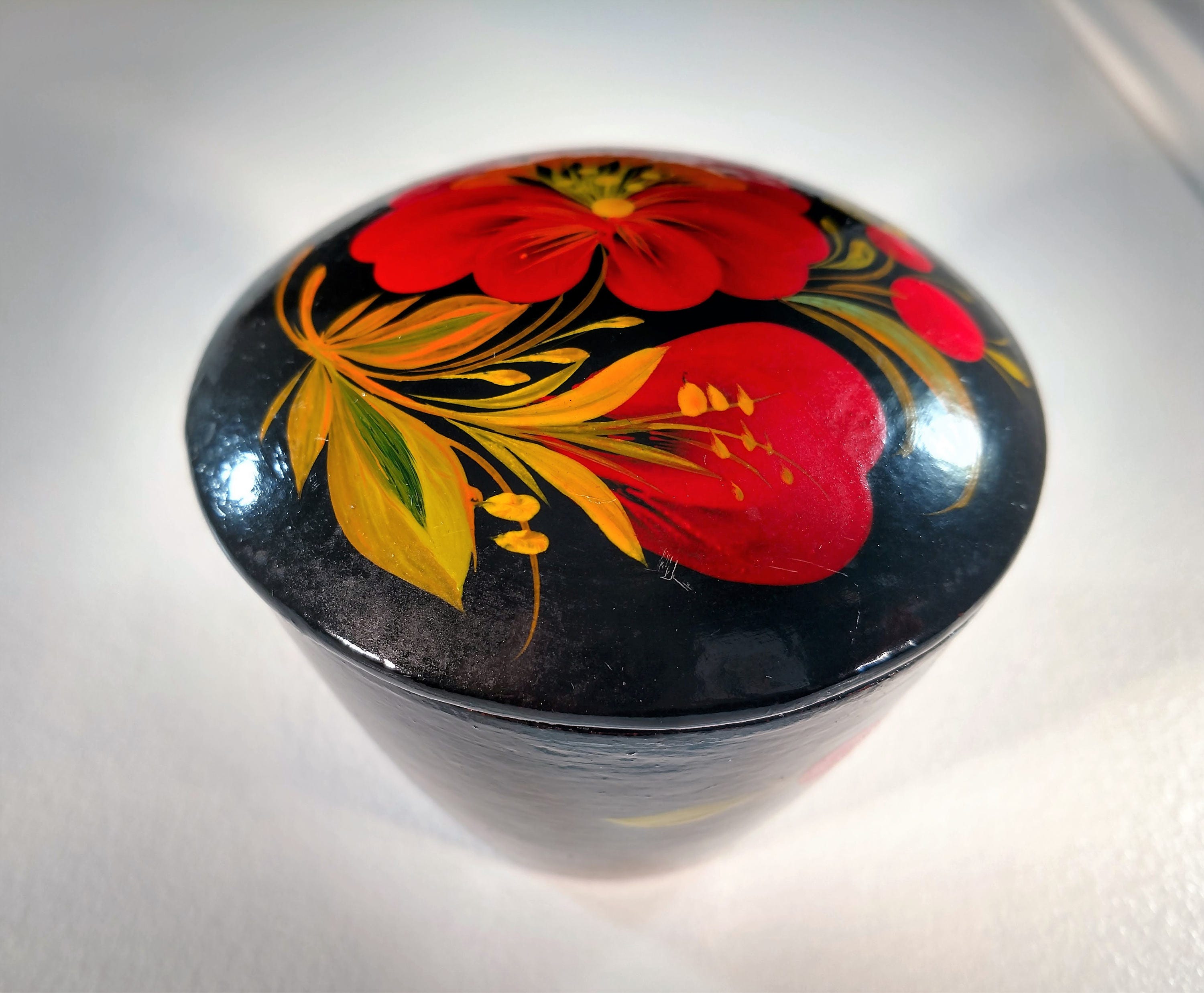 Lacquer Trinket Box, Made in USSR - Etsy