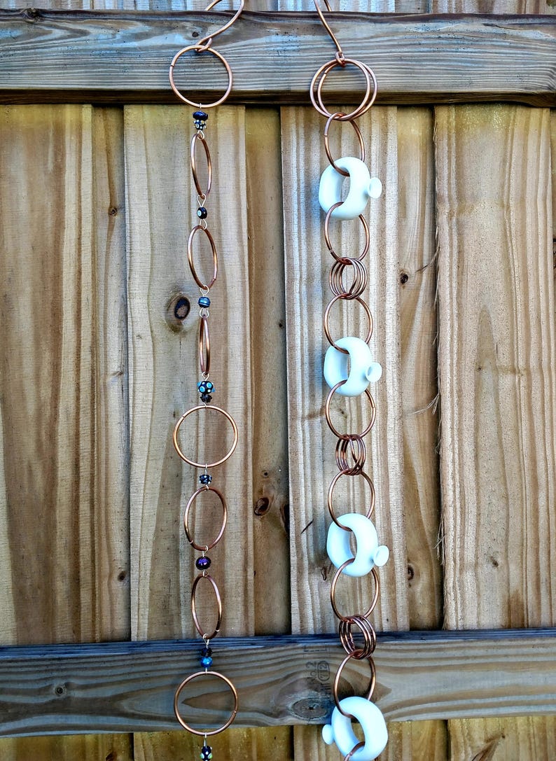 White Vase Rain Chain - Etsy