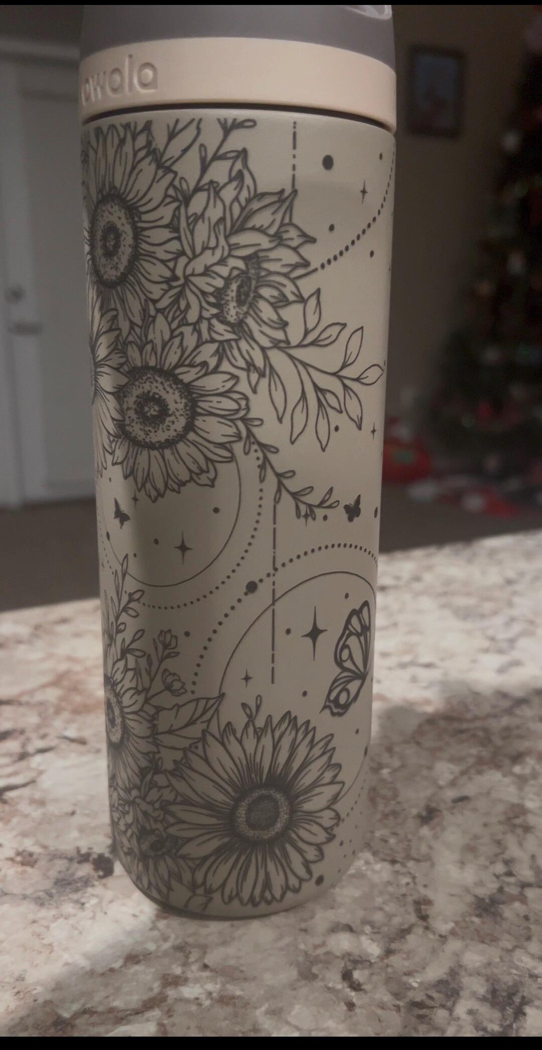 Laser Engraved Owala Tumbler, Full Wrap Sunflower - Etsy