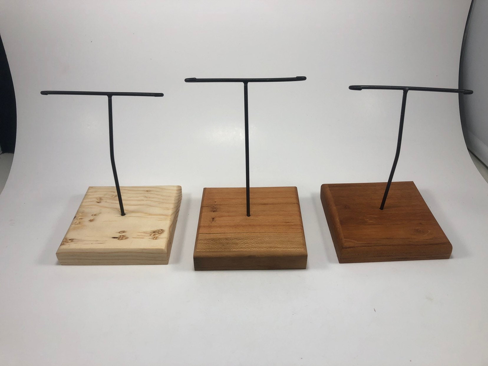 Custom Wood Base Megalodon Inverted Metal Shark Tooth Stand—great ...