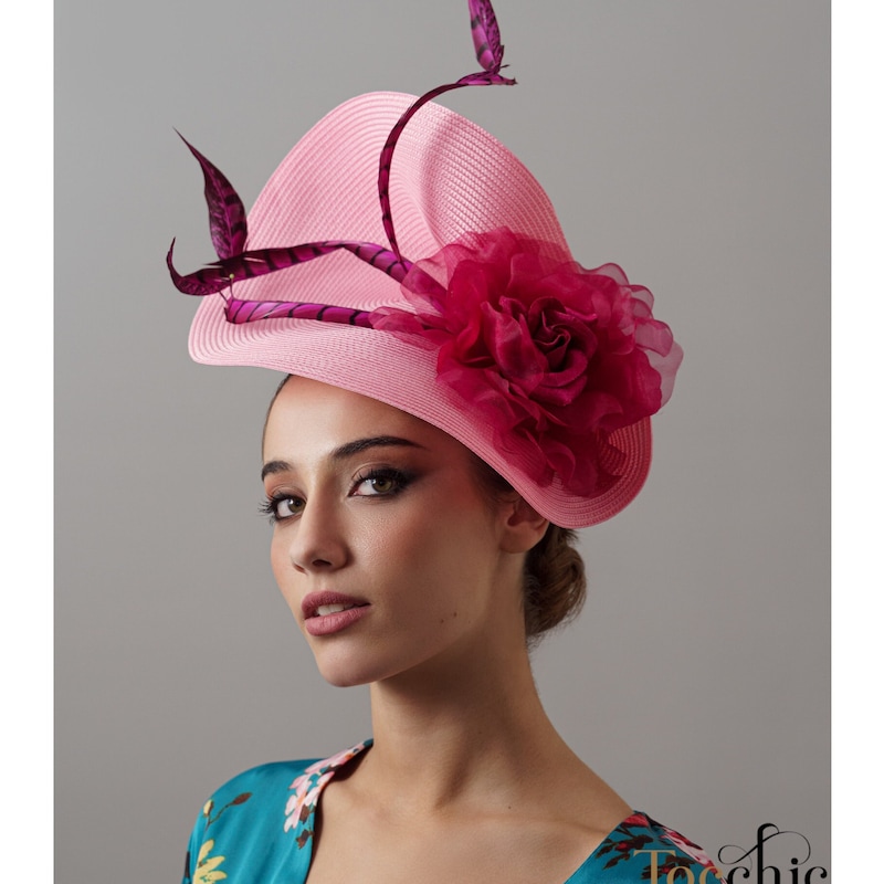 Pink Derby Hats - Etsy