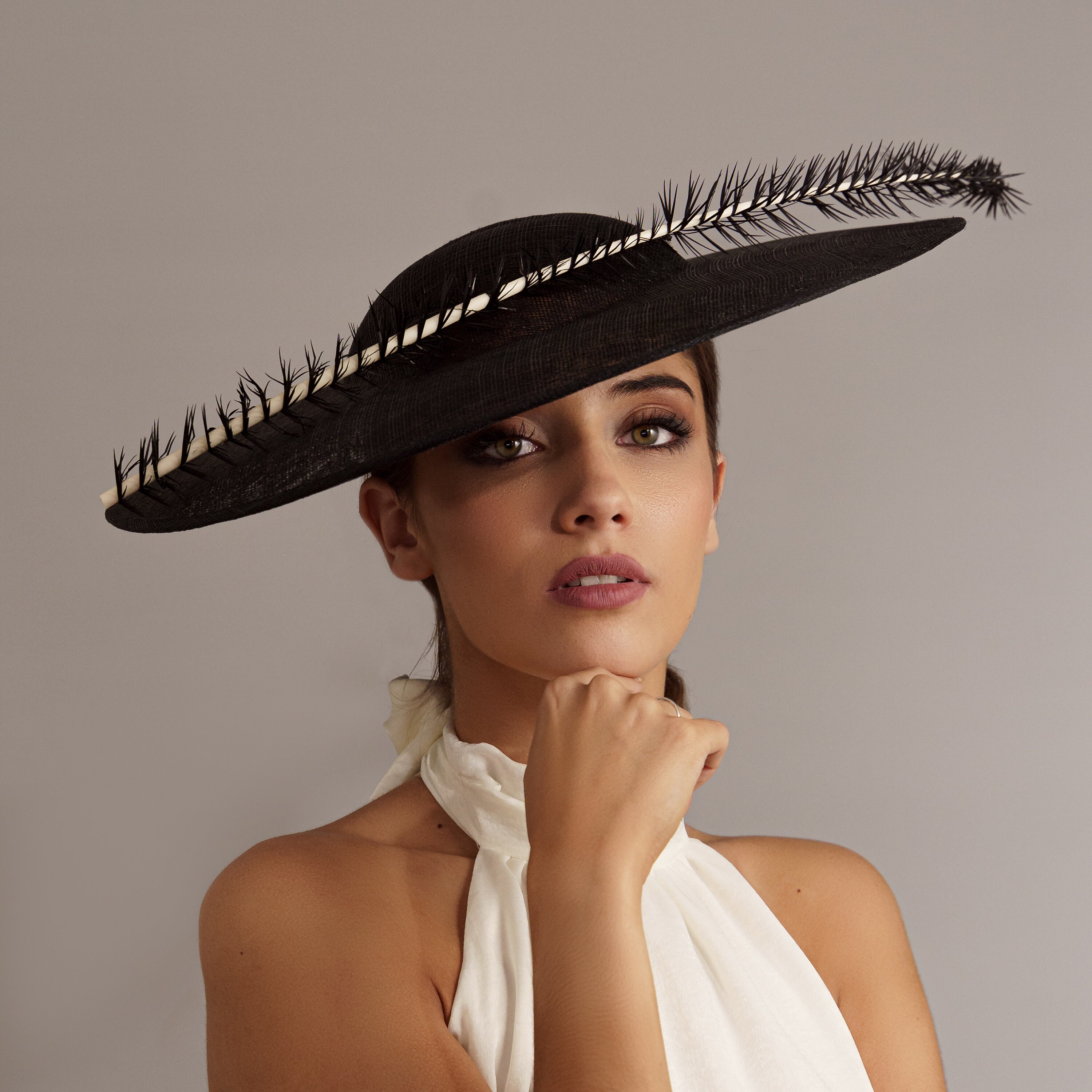 Woman Elegant Ascot Hat Black Kentucky Derby Hat Black - Etsy