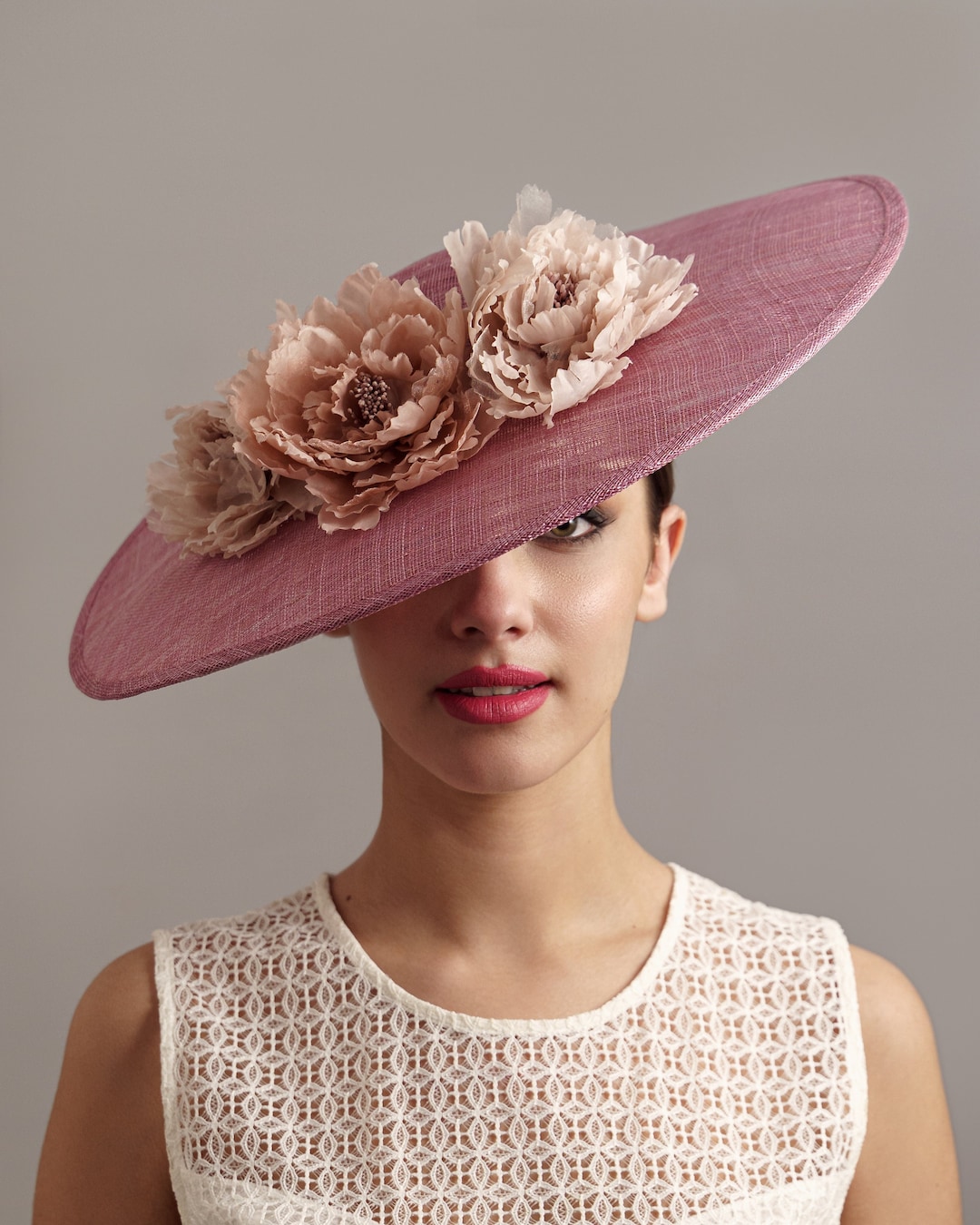 Buy Mother of the Groom Wedding Hat Pink, Women Wedding Hat With ...