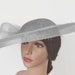 Grey Woman Dressy Hat for Weddings, Elegant Grey Ascot Hat, Kentucky ...