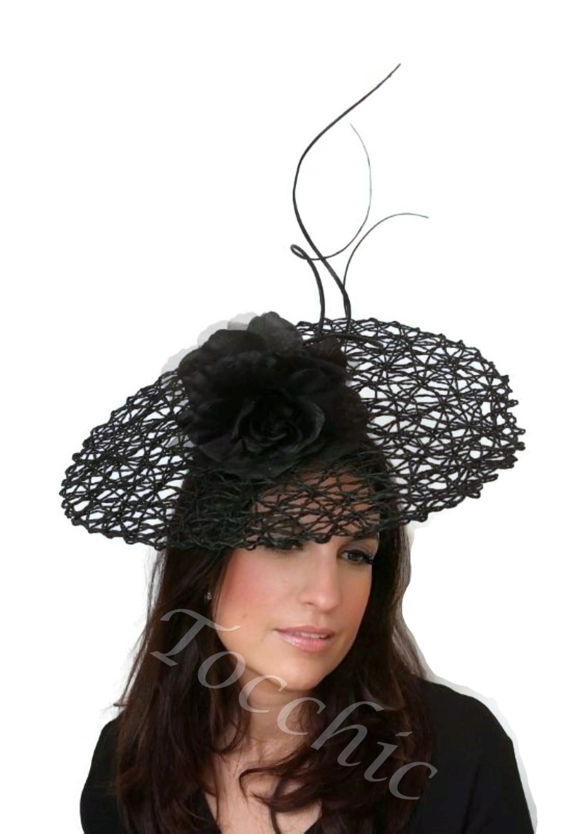 Ascot hat blackOriginal Black fascinator hatBlack Kentucky | Etsy