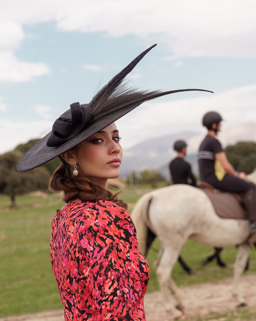 Elegant Black Royal Ascot Hat for Women - Kentucky Derby Hat Black - Ky ...