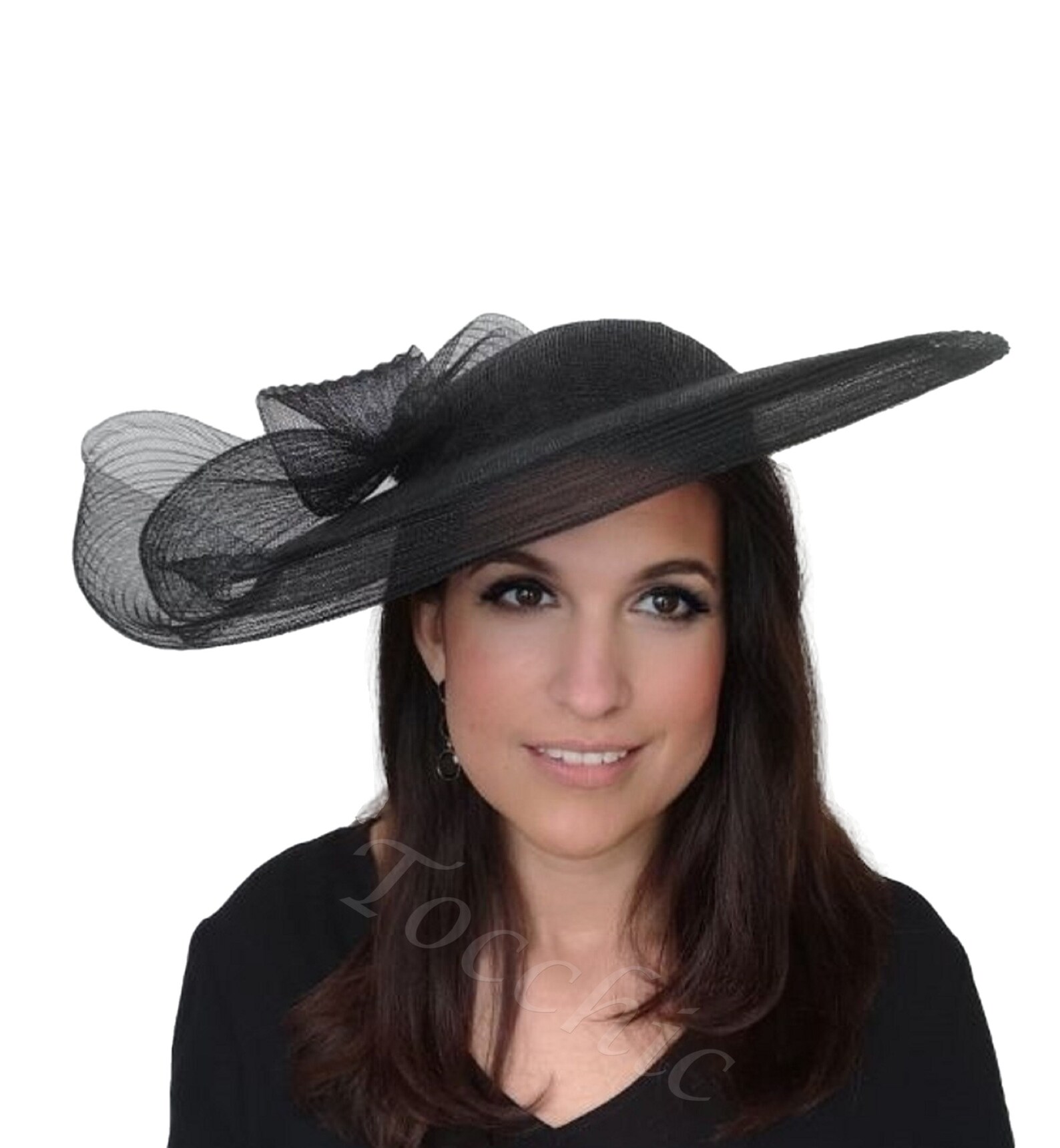 Women Black Wedding Hat Black Races Hat Black Derby Hats - Etsy
